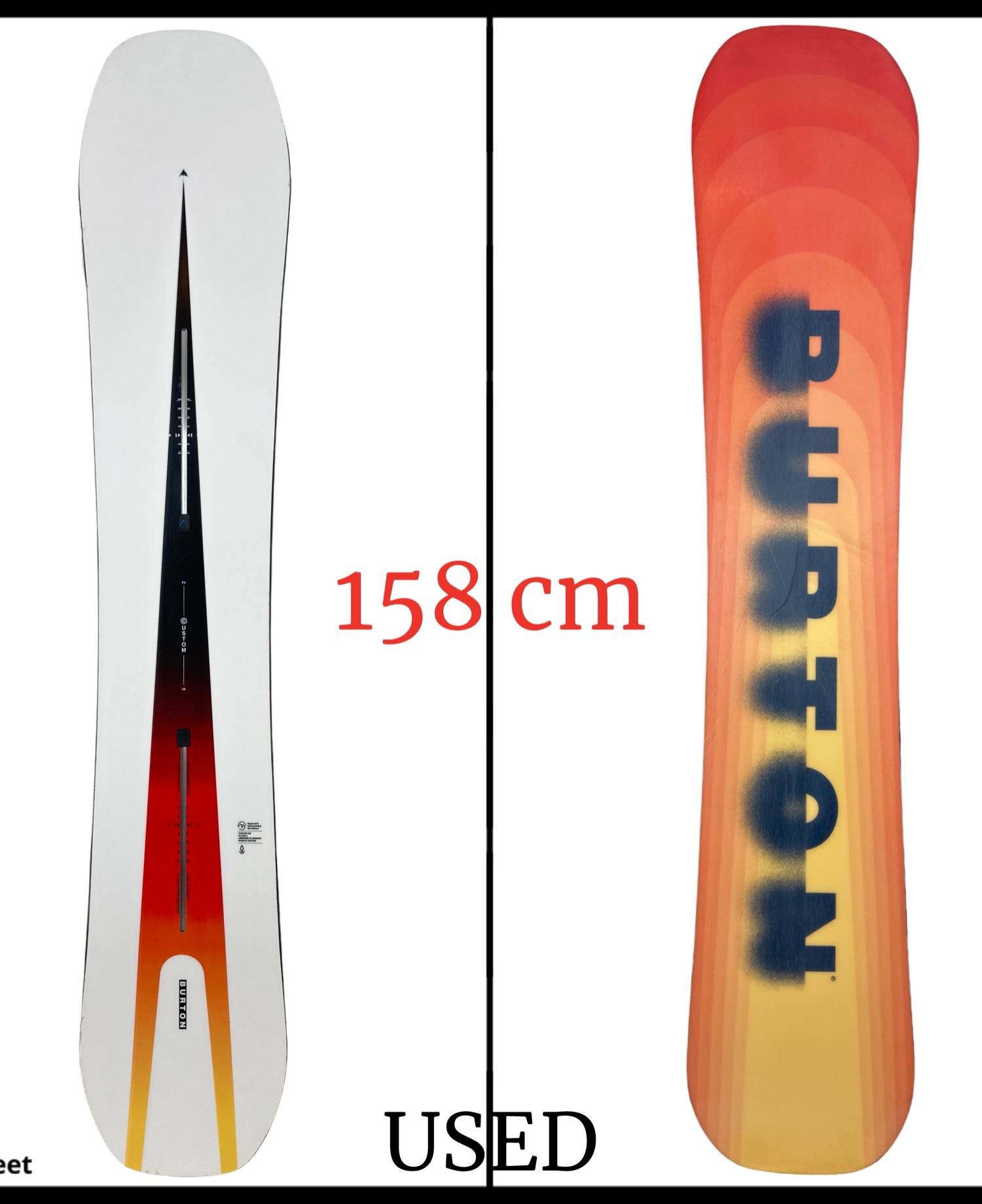 #2518 Burton Custom Flying V Mens Snowboard 158 cm 2024 - Snowboards ...