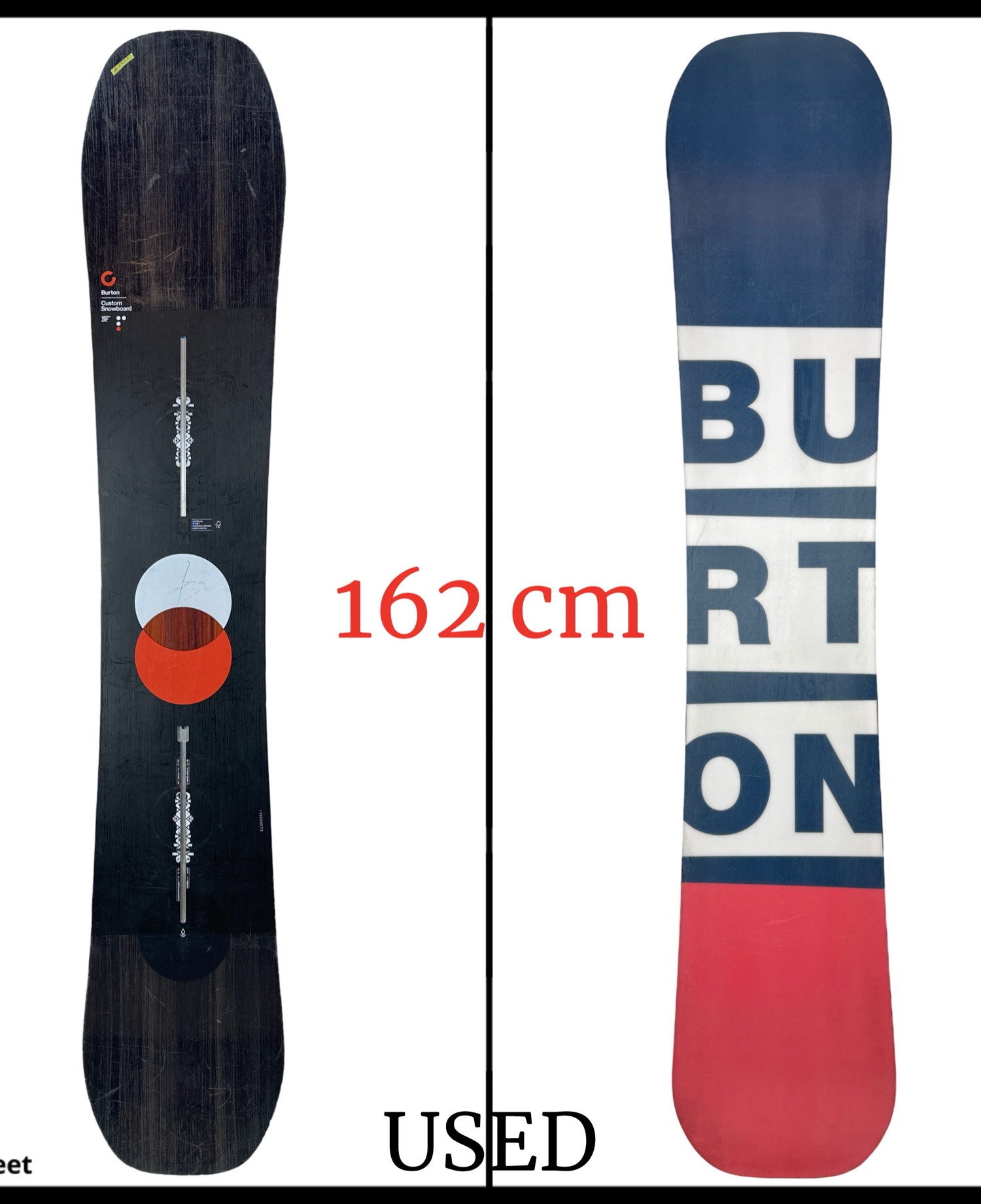 #2517 Burton Custom Flying V Mens Snowboard 162 cm 2020 - Snowboards ...