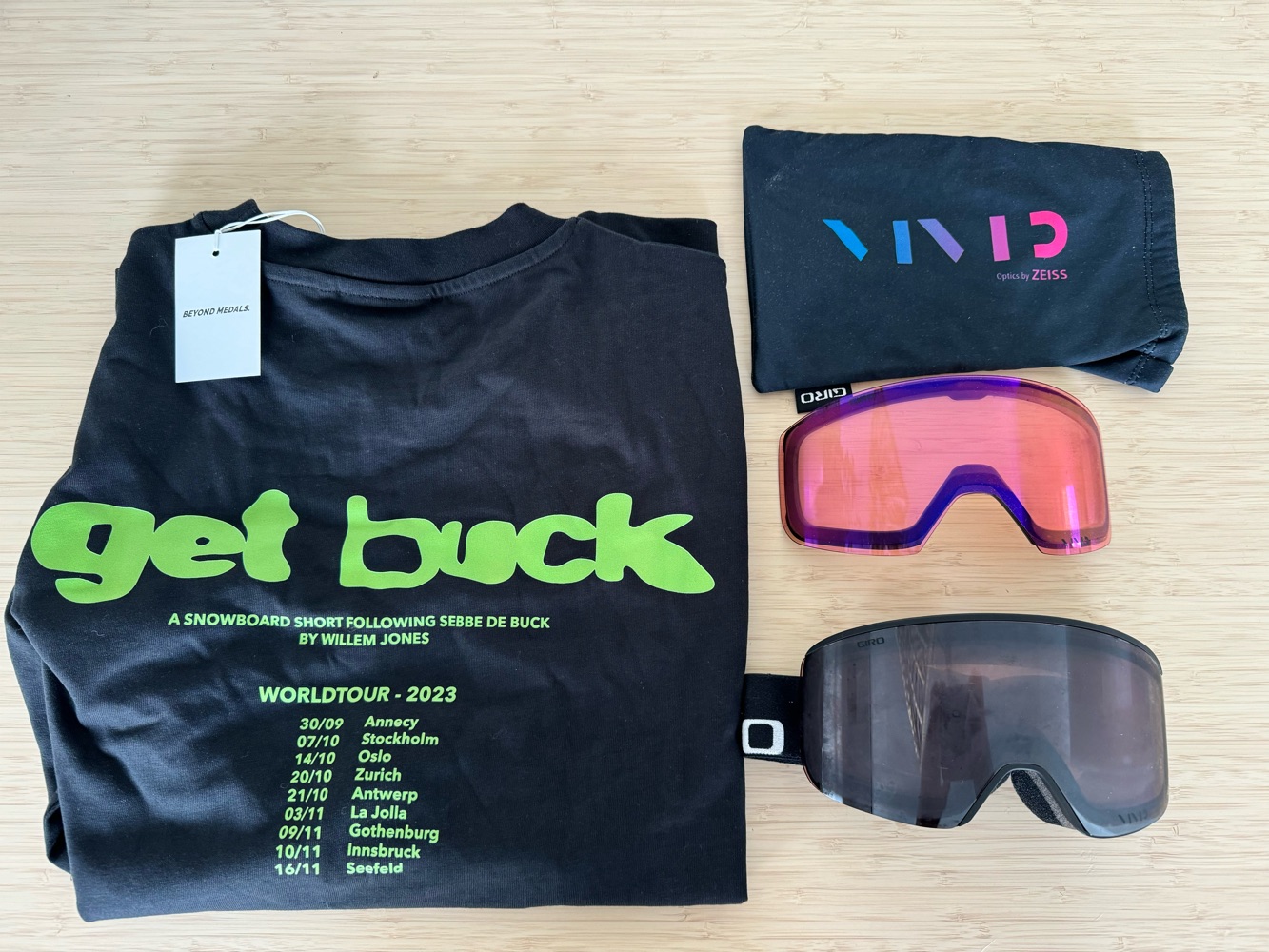 LTD Get Buck Tour Shirt and Giro x Zeiss Collab Goggles - Ski and ...