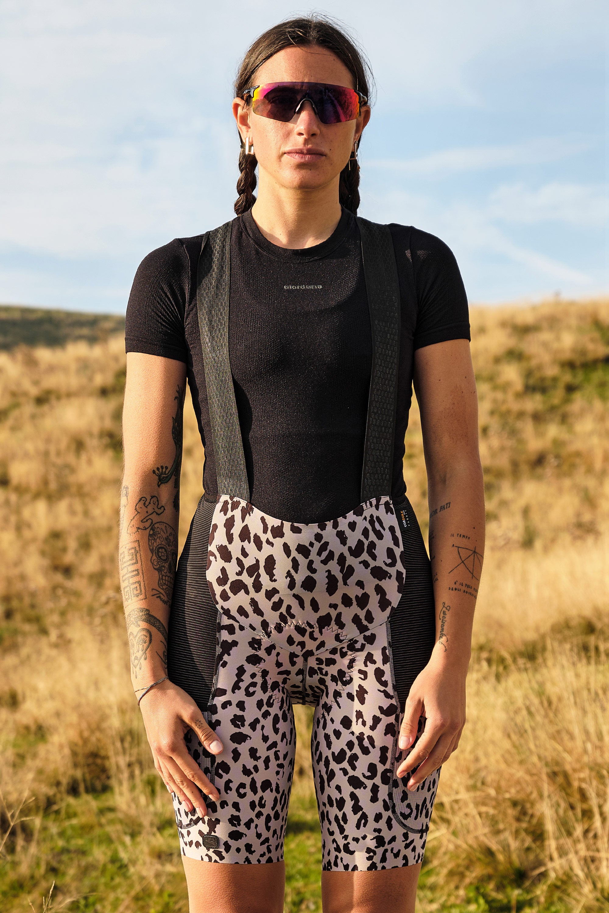 Women's Beyond Gravel Cargo Bib Shorts - Leopard - Cycling Apparel | SENDY