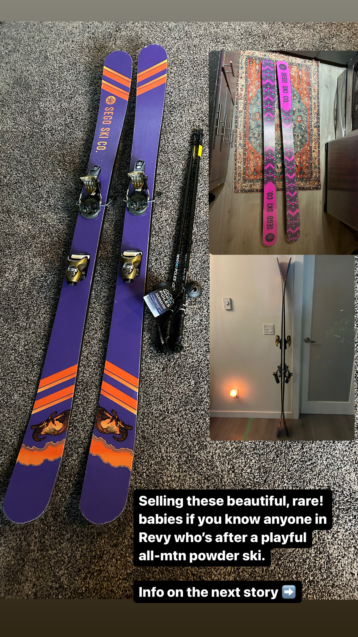 Sego Big Horn 106mm skis 187cm with Look Pivot 15 bindings for 27.5 ...