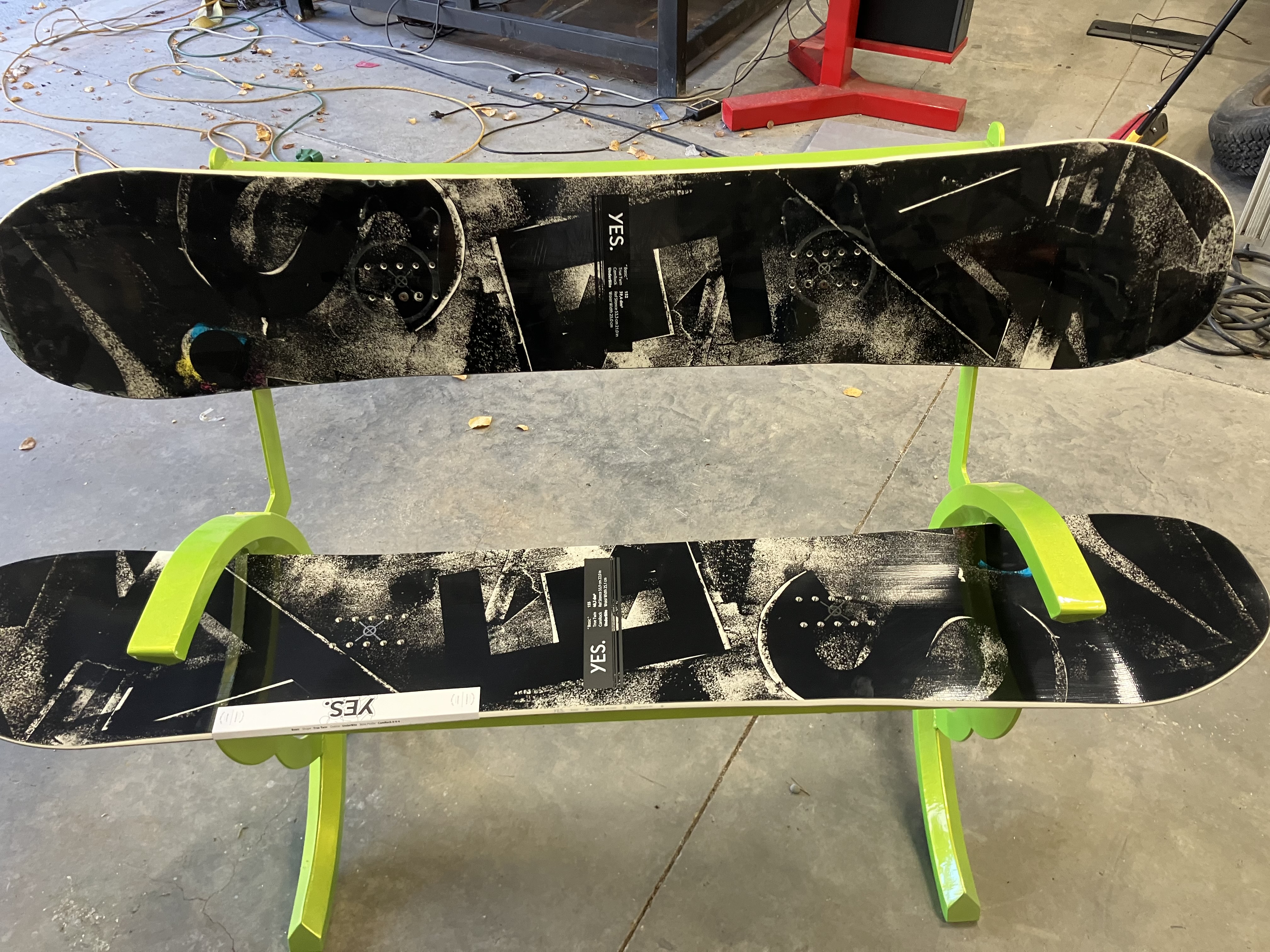 Best Snowboard Bench Ever Made? // Purpose-Built, New, Custom Frame ...