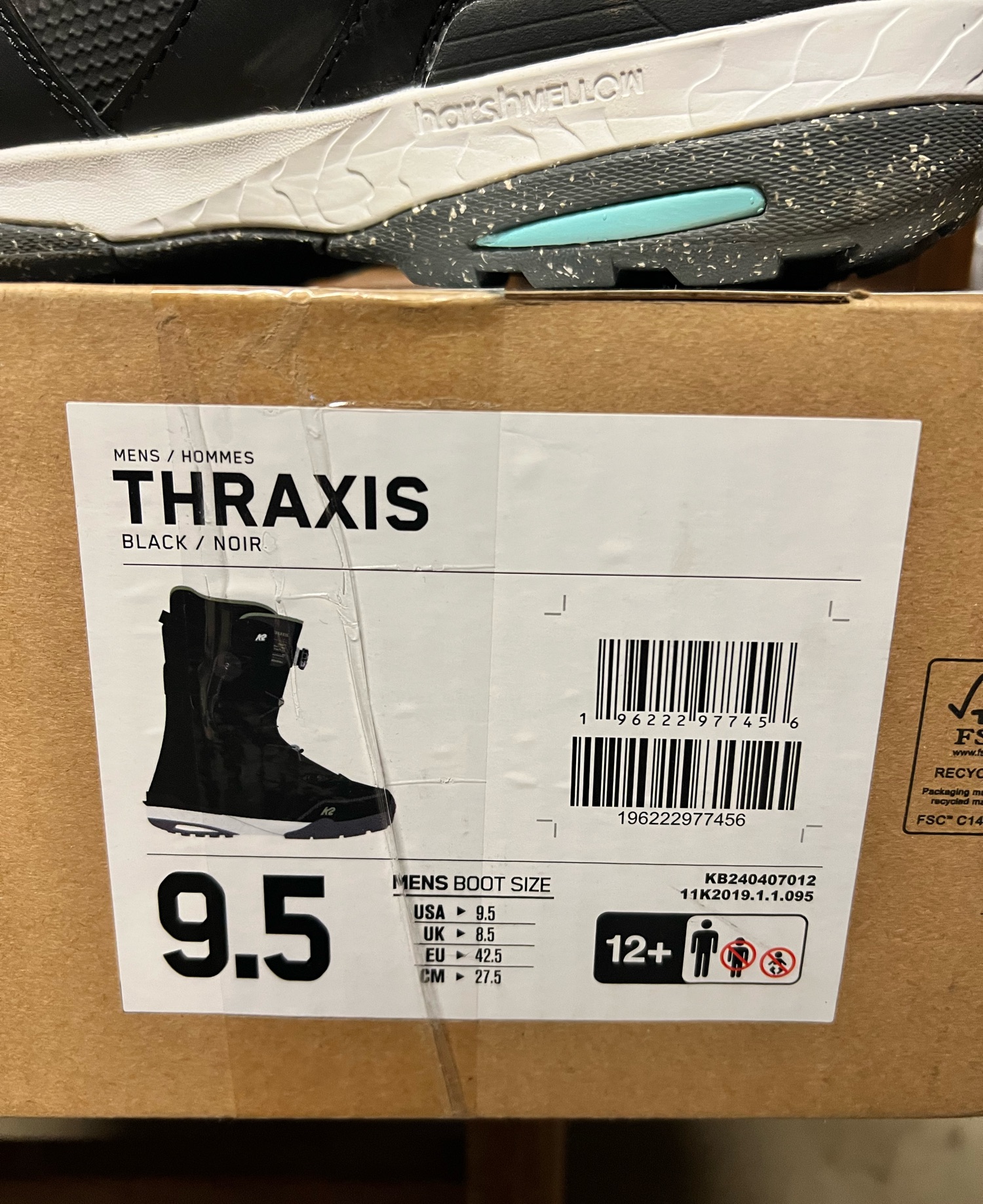 K2 Thraxis 9.5 - Snowboard Boots | SENDY