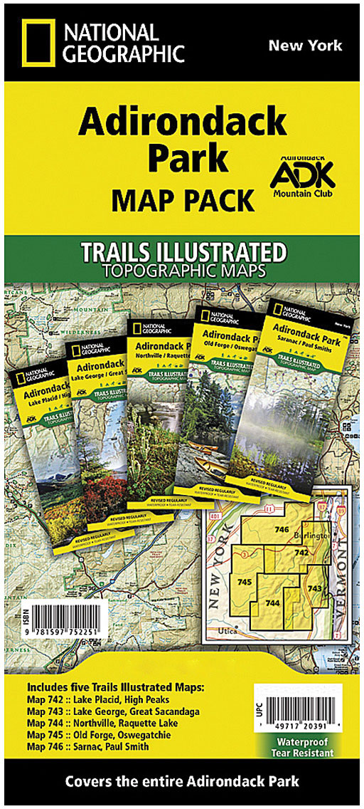 ADIRONDACK PARK MAP PACK BUNDL - Guide Book | SENDY