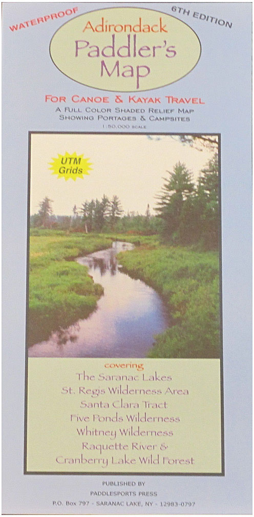 ADIRONDACK PADDLER'S MAP NORTH - Guide Book | SENDY
